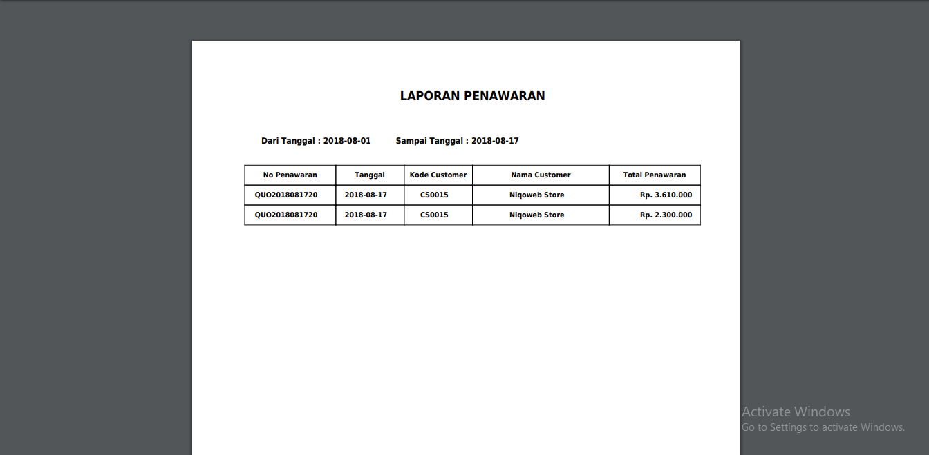 Aplikasi Invoice Dengan Php Mysql Dan Bootstrap 3