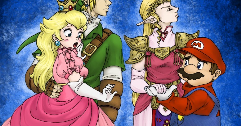 FightVG: Quick Pic: Link and Mario swap princesses