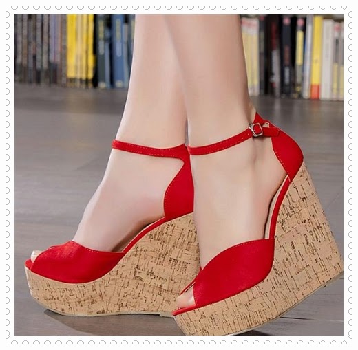 Mode Germany: Rote Schuhe mit Absatz