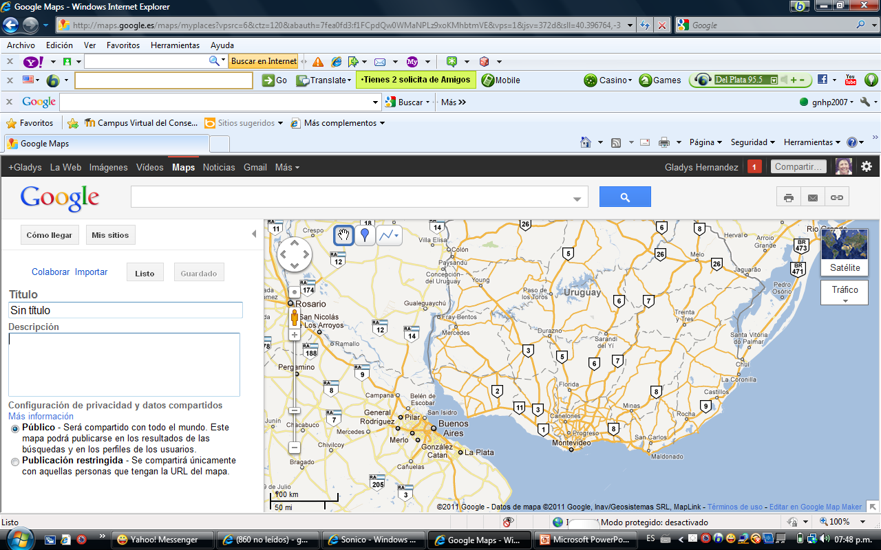 Compartiendo en centros MEC: Google-maps