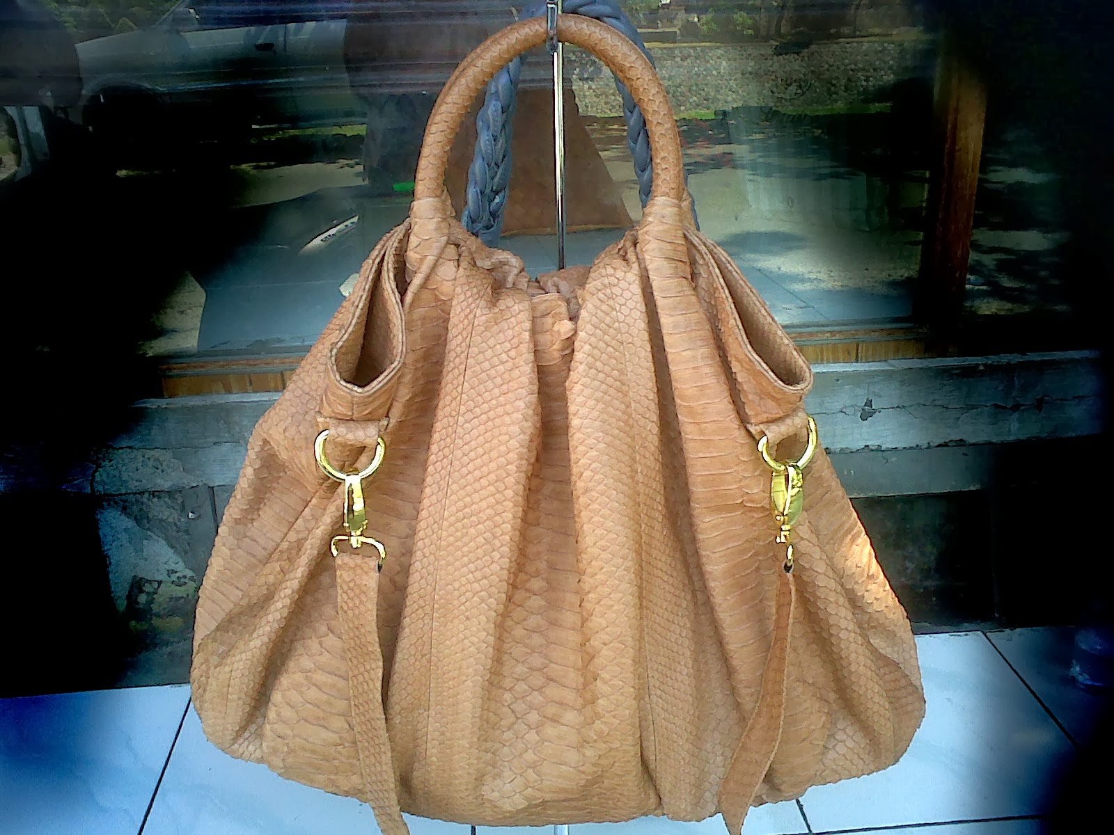 Tas Kulit Ular Phyton Full - Tas Kulit Cantik Bali