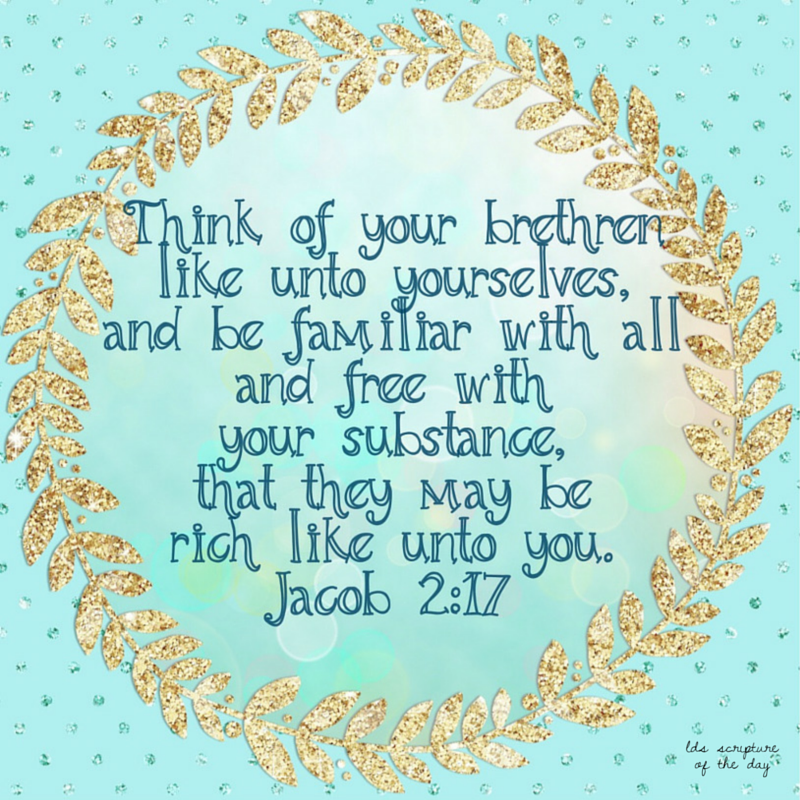 LDS Scripture of the Day: Jacob 2:17-19