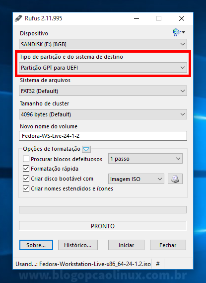 Como criar um pen drive bootável do Linux no Windows com o Rufus