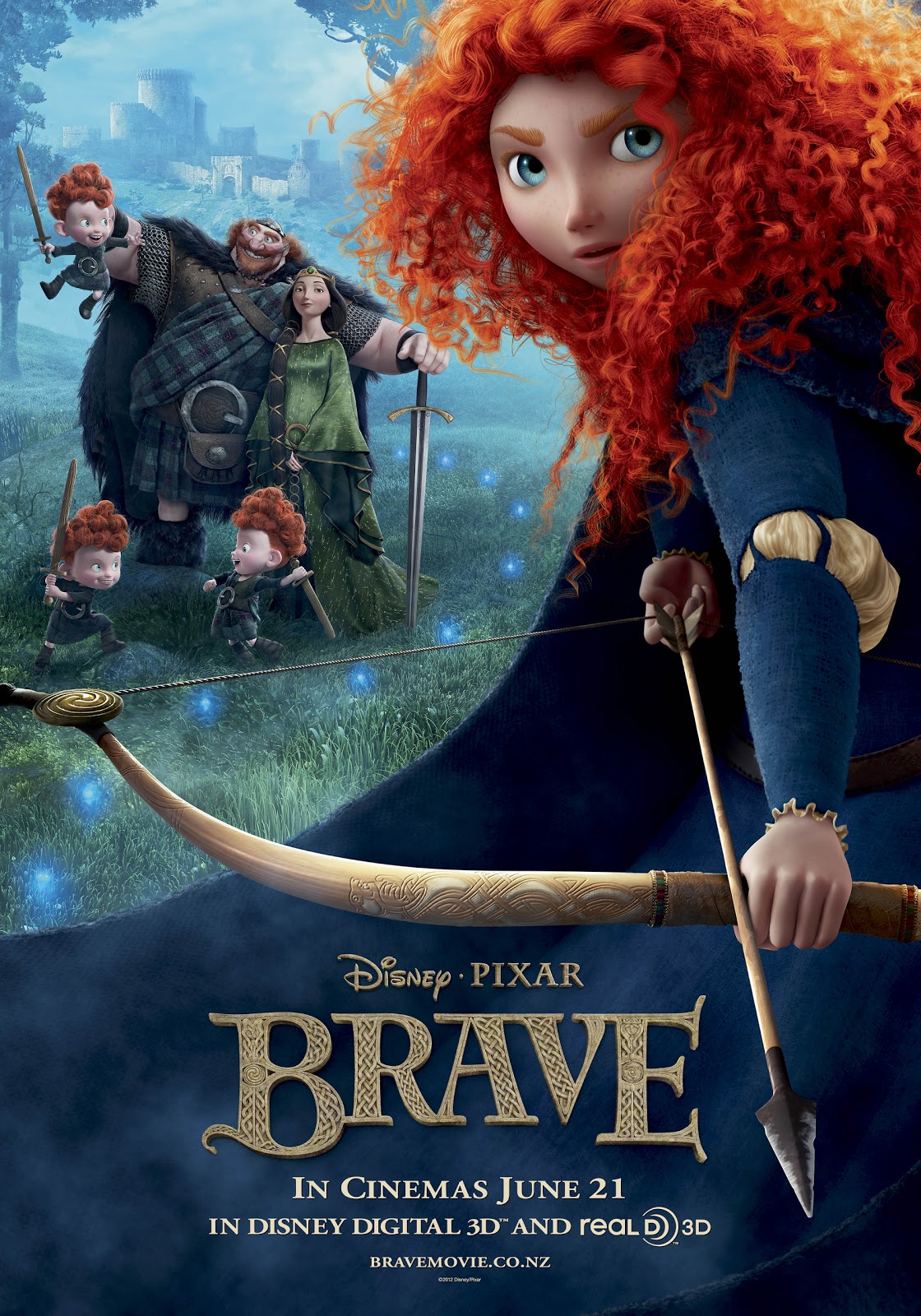 At Darren's World of Entertainment: New poster for Pixar film Brave ...