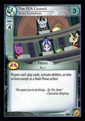 My Little Pony The EEE Council, Strict Guidelines Friends Forever CCG ...