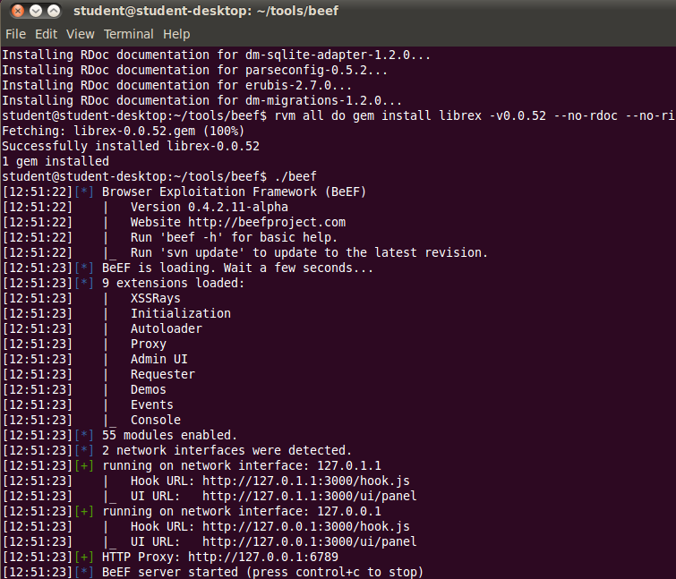 How to install BeEF on Ubuntu 10.04 LTS - Professionally Evil Insights