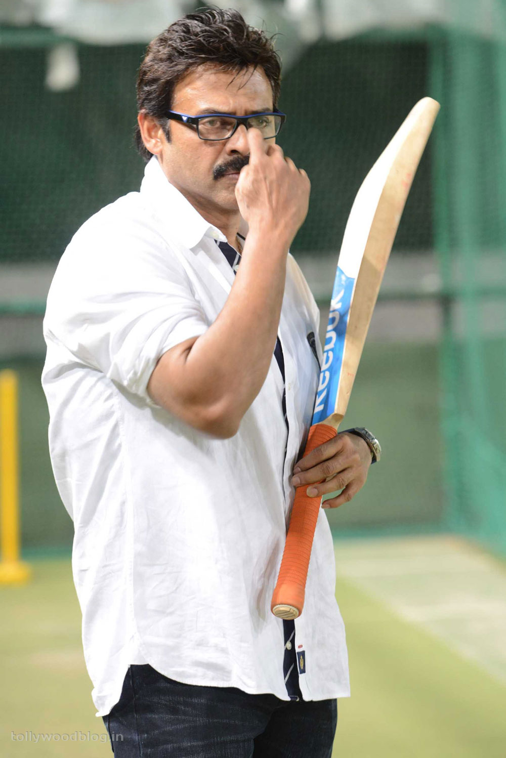 Victory Venkatesh Cricket Practicing Photos