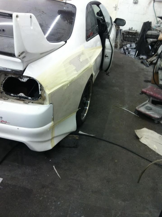 R334 GTST Wide Arch Project: R33 Rear arch fabrication