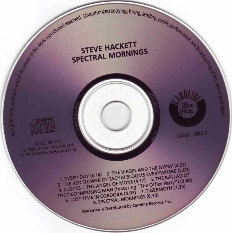 On The Road Again: Steve Hackett "Spectral Mornings"