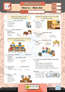 There is - There are Multiple Choice Test | www.elt-els.com