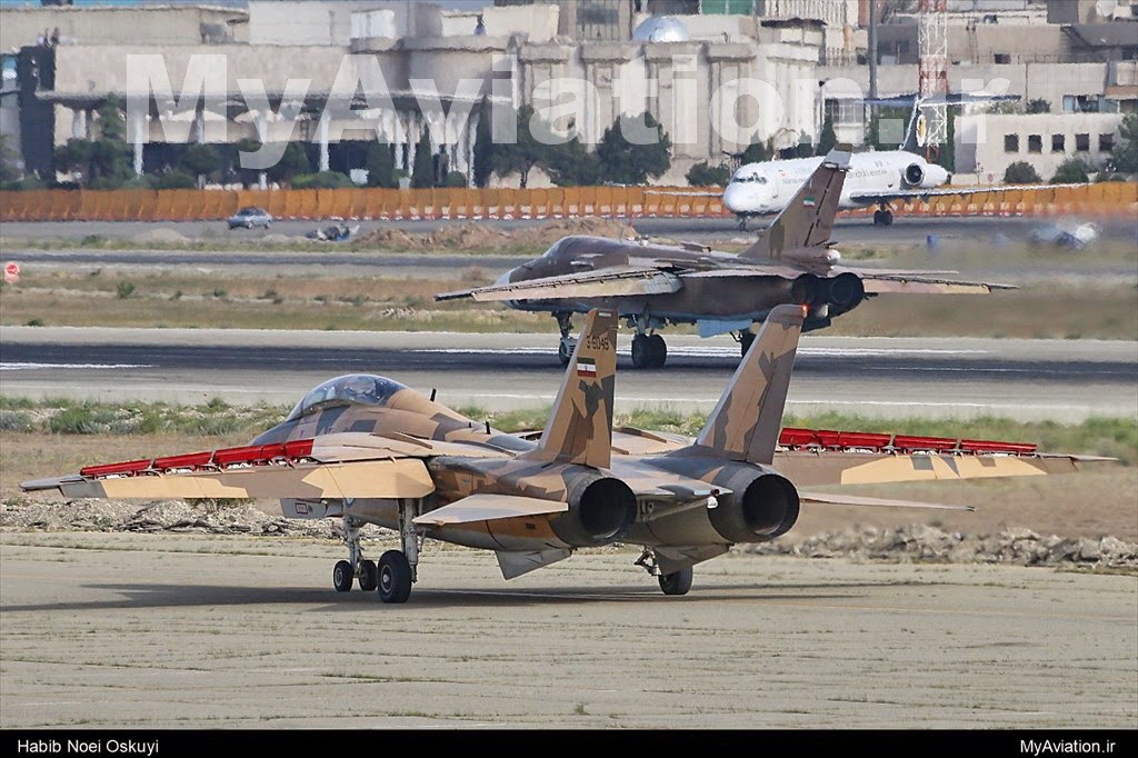 F-14 Tomcat Fighter Jet of the Iranian Air Force Islamic Republic of ...