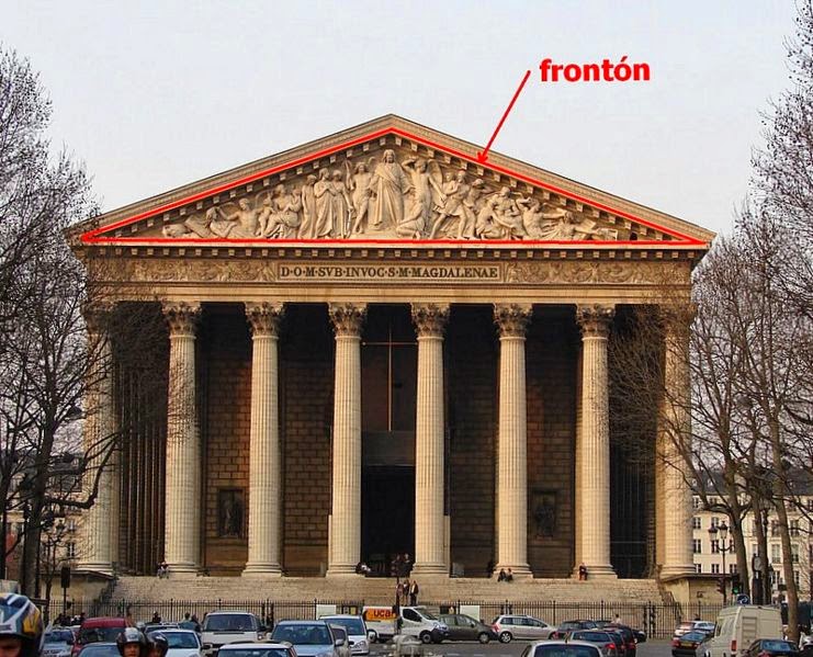 Glosario ilustrado de términos arquitectónicos y constructivos: FRONTÓN