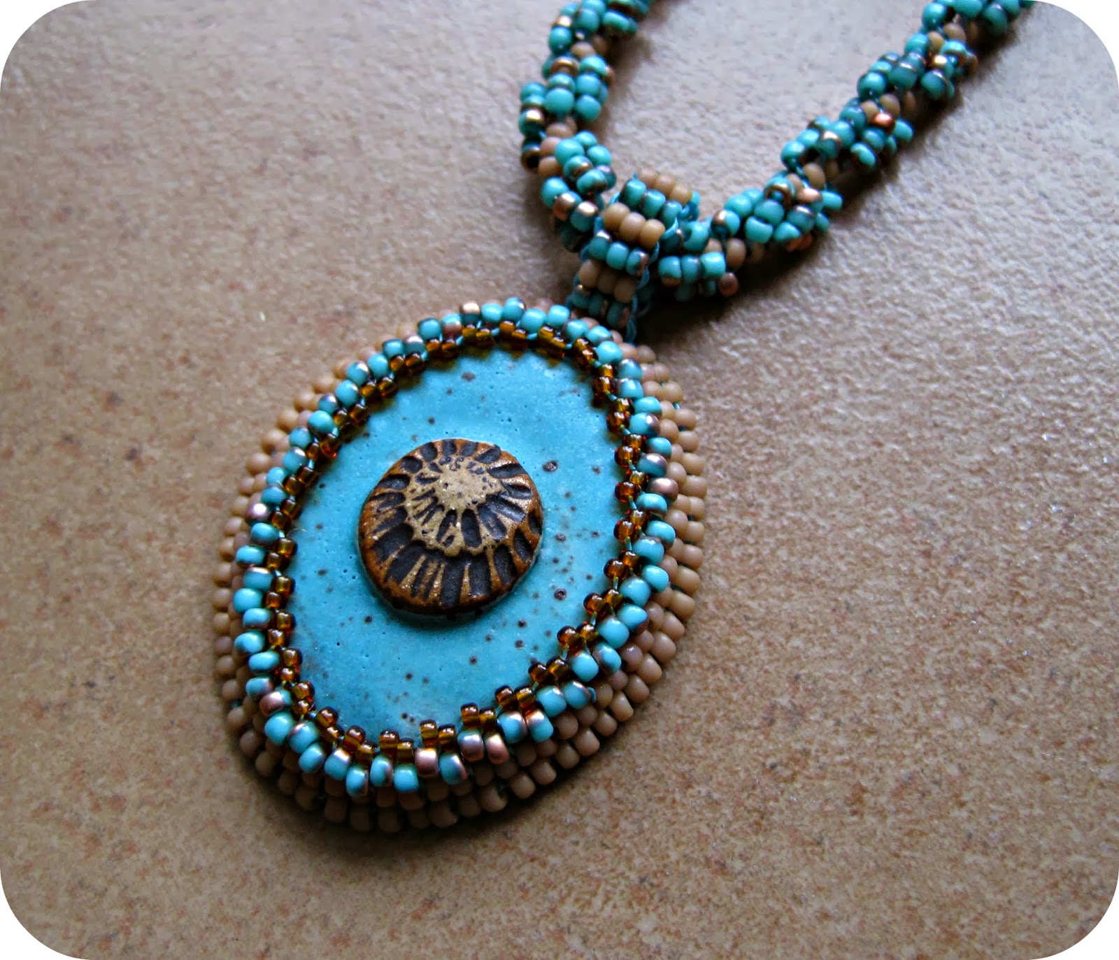 Seed Beading with Cabochons