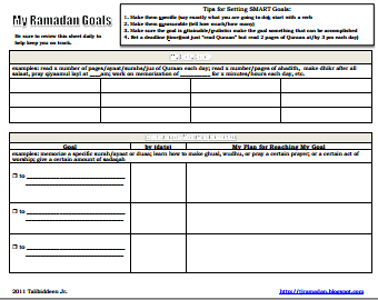 Ramadan Goals | TJ RAMADAN