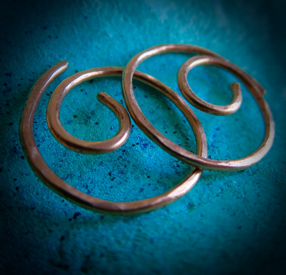 A Bergie Creation: THE MINI COLLECTION: Handmade Spiral Hoops In ...