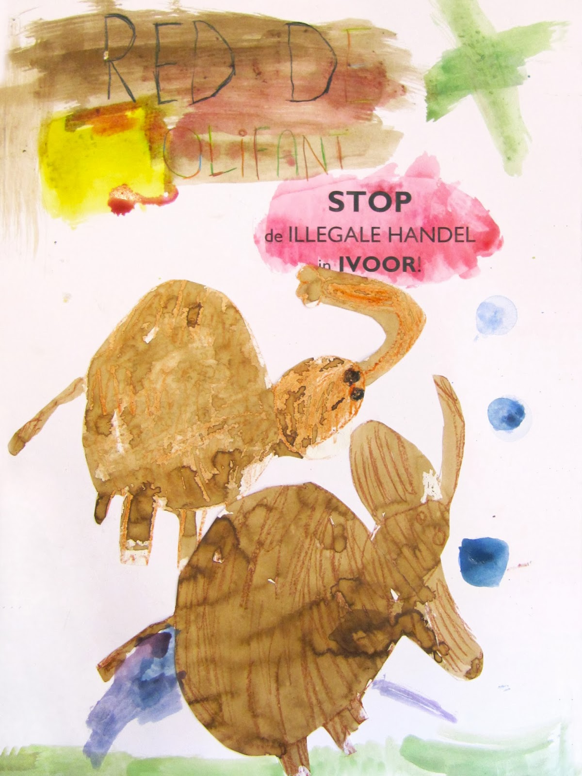 Fabriek Creatief: Handige Handjes - Poster 'Red de olifant!' 10/2013