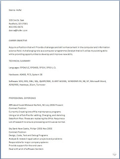 Contract Position Resume Format in Word Free Download