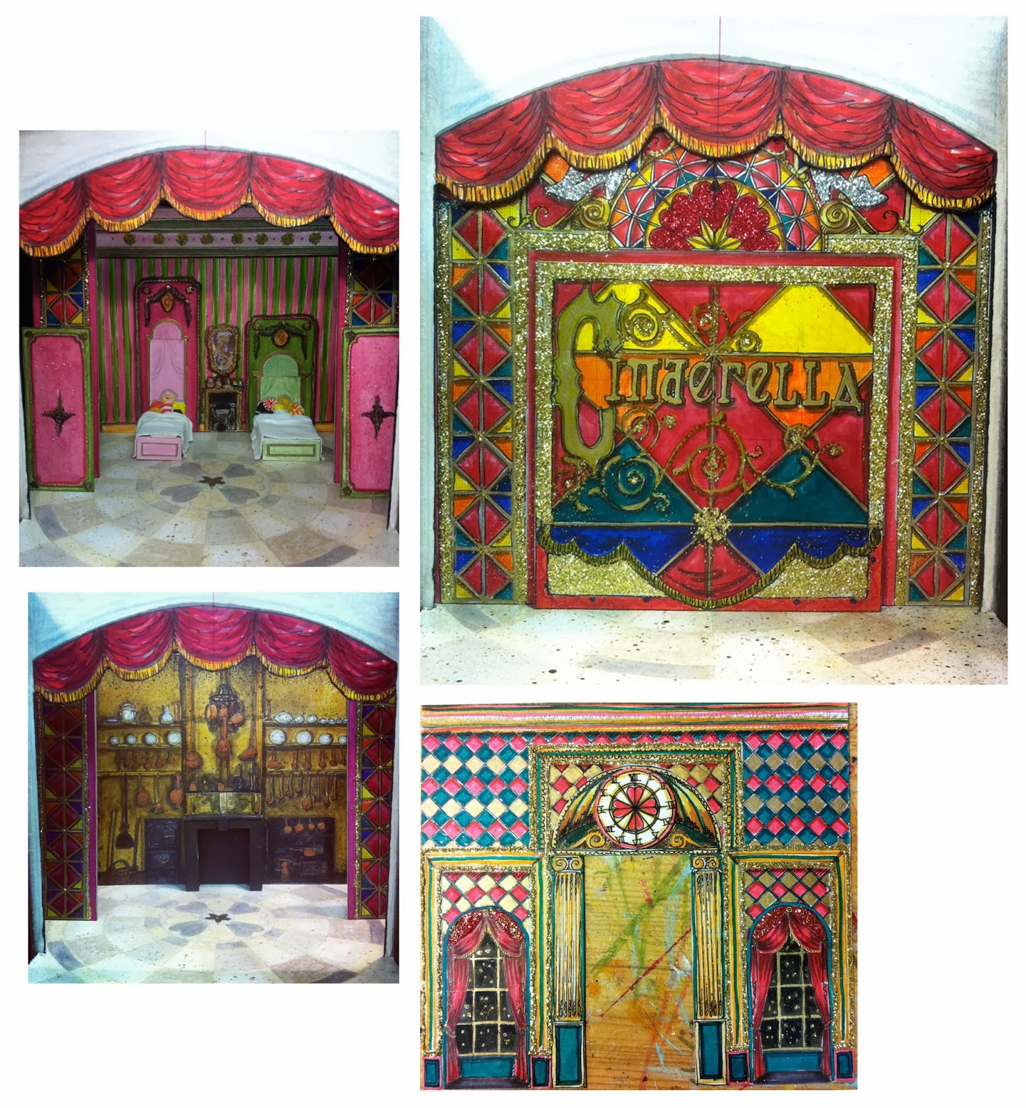 Kelly Jago: Finished designs for 'Cinderella' Panto 2013 at The ...