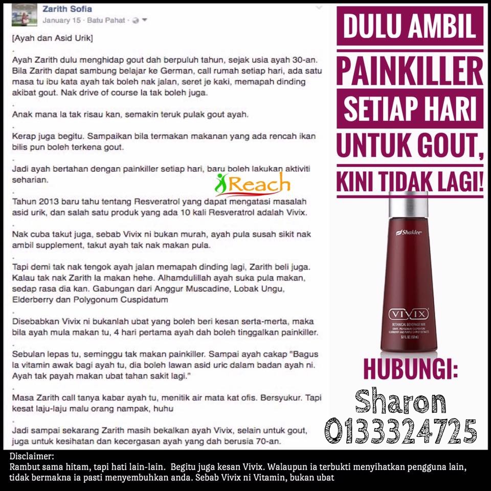 Sharon Pakar Vitamin : Penyakit Gout dan Cara Mengatasinya