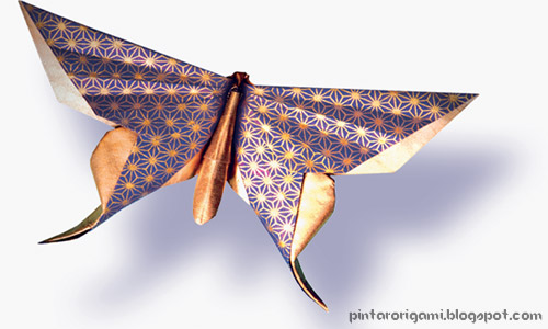 Origami Butterfly By Michael Lafosse Cara Membuat Origami Bunga