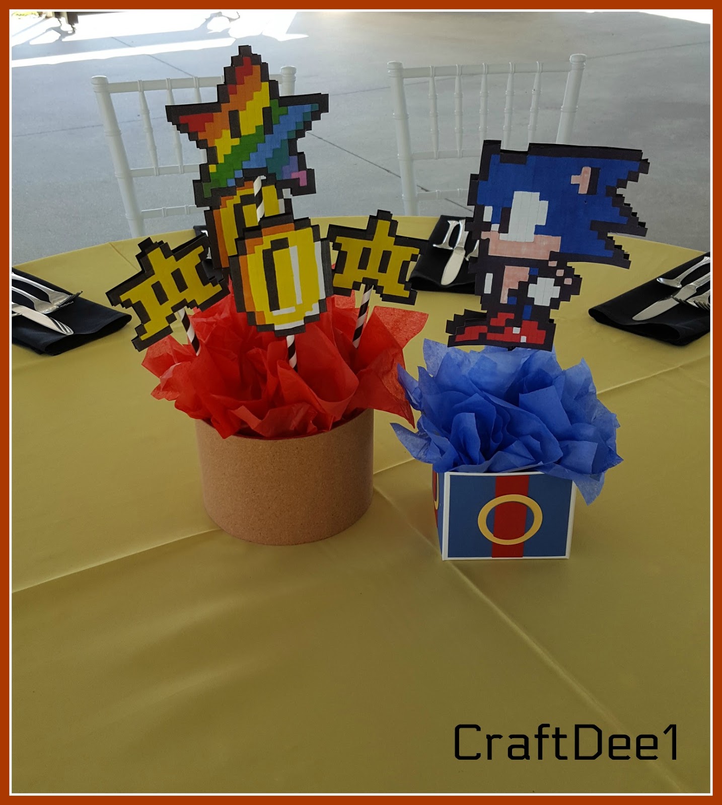 CraftDee1 Parties and Crafts: Vintage Video game theme party