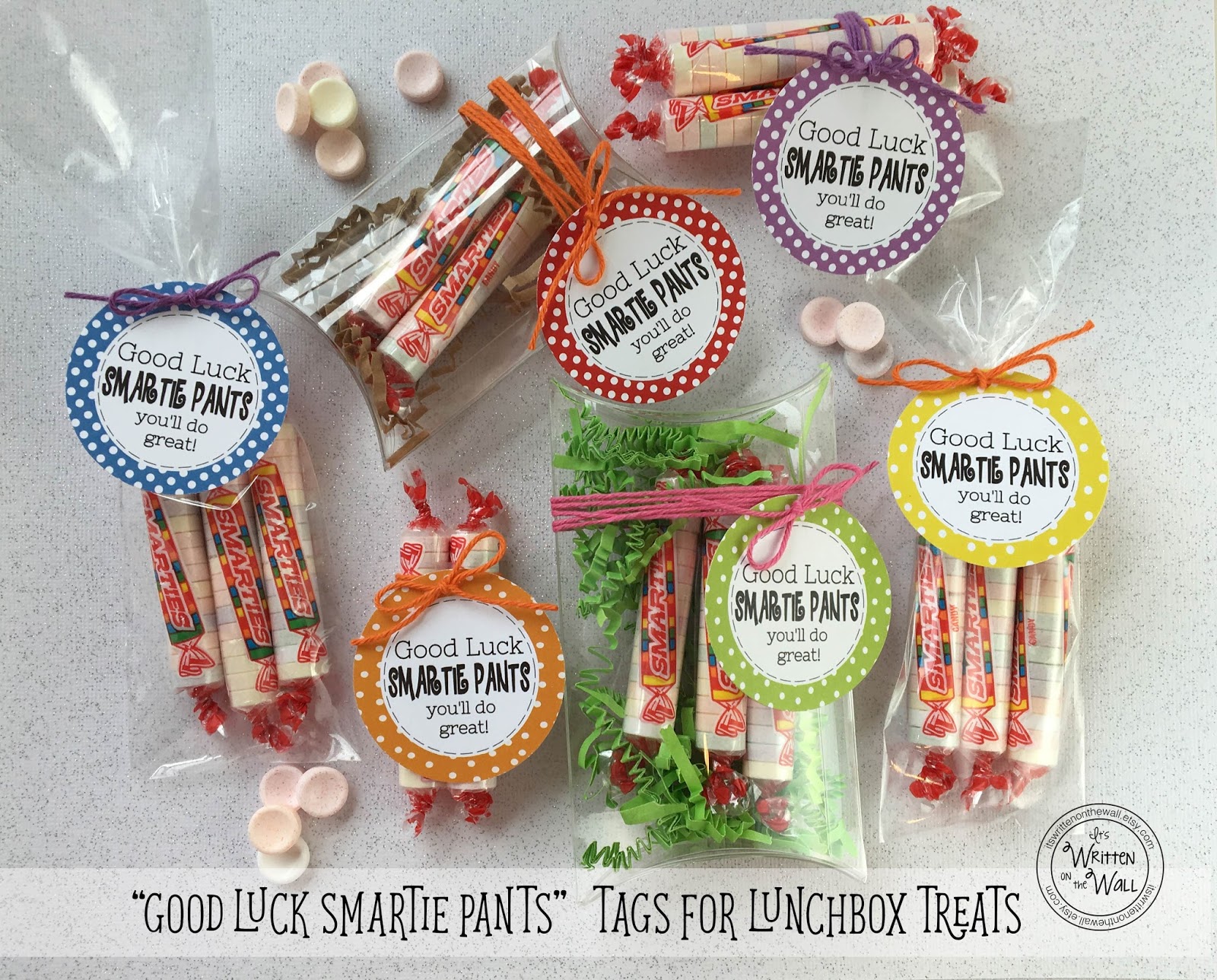 It's Written on the Wall: Good Luck Smartie Pants-Slip into the Kid's ...