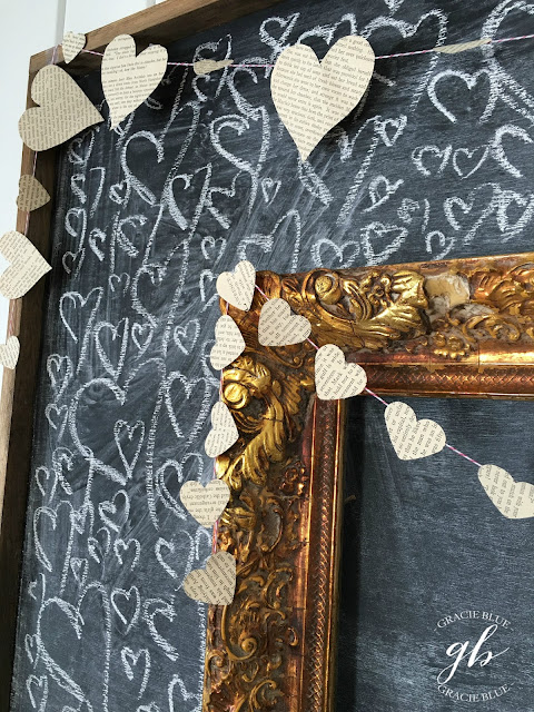 Gracie Blue : Super Simple DIY {Paper Heart Banner}