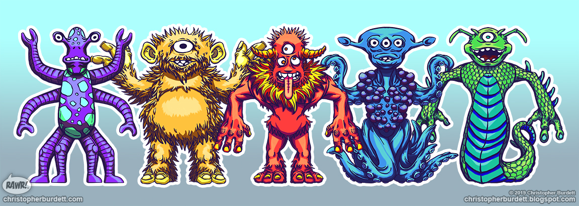The DOODLES, DESIGNS, and aRT of CHRISTOPHER BURDETT: Monster P.I.
