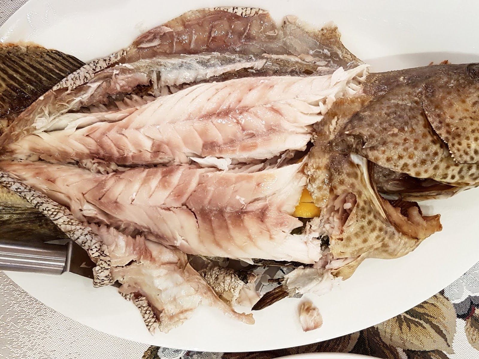 Maryam's Culinary Wonders: 1241. Whole Roast Lemon and Herb Fish