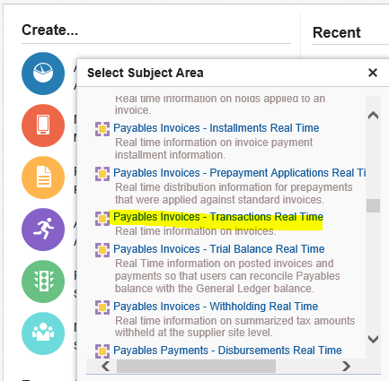 Oracle Application's Blog: What is subject area in Oracle Fusion OTBI reports