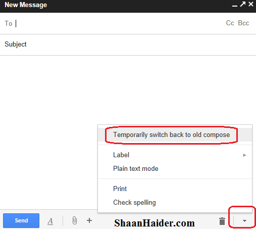 HOW TO : Switch to Old Gmail Compose Interface | Geeky Stuffs