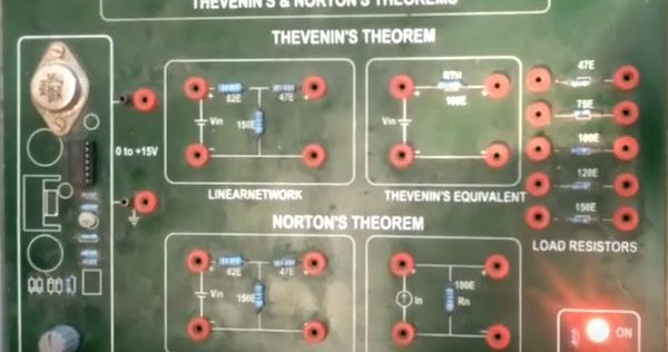 Thevenin's theorem lab explanation | Electronics lab Tutorials