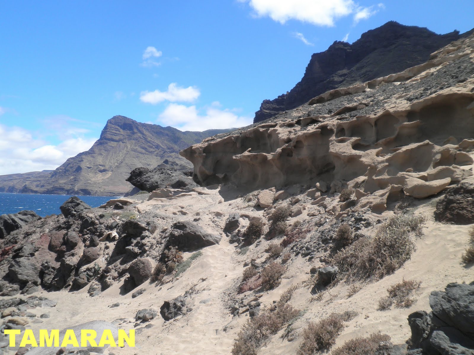 TAMARAN: ARTENARA DE TAMARAN FORMACIONES GEOLOGICAS PLAYAS VIRGENES