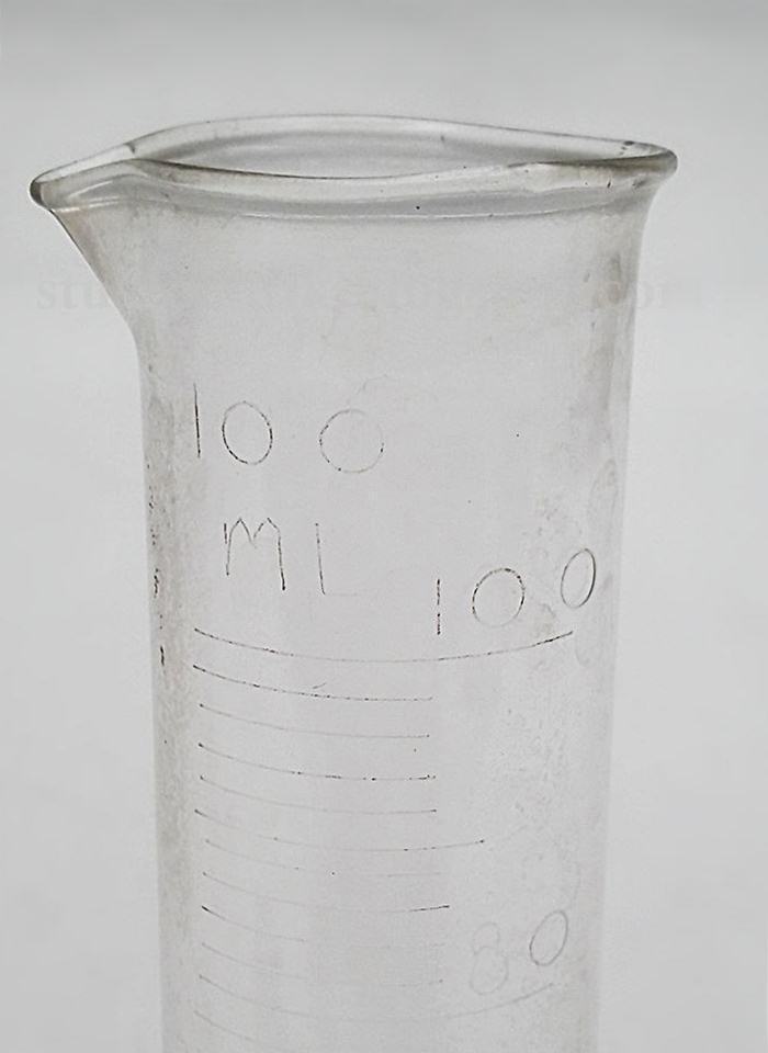 STUDIO ANTIQUE: VINTAGE LABORATORY GLASSWARE - MEASURING CYLINDER GLASS ...