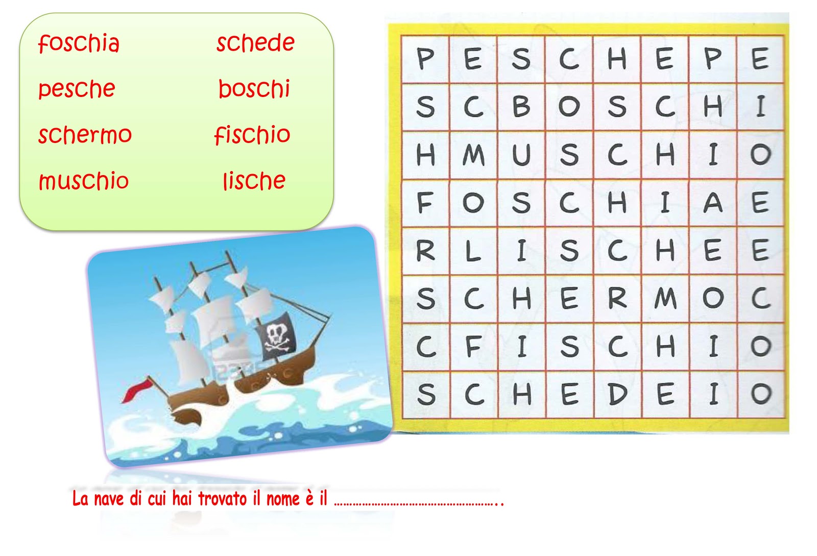 insieme sul blog di maestra Rosaria: Suono duro di Schi - Sche
