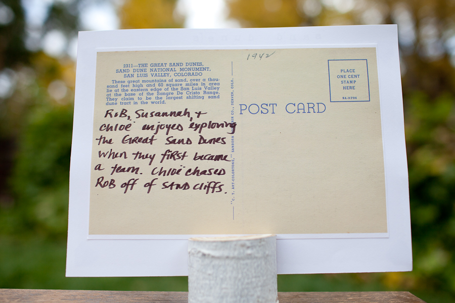 Something Old, Something New: [DIY] - Postcard Table Cards