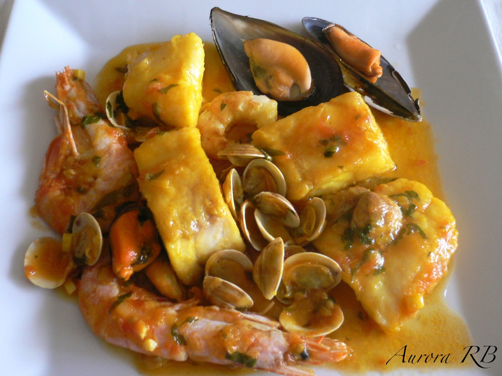 Las recetas de Aurora: Mero en salsa "Aurora"