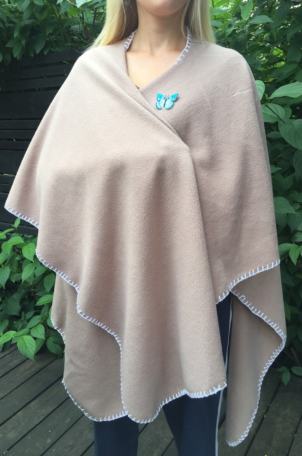 Annas sömnad och inspiration : Mjuk sjal för svala kvällar - sy sy sy