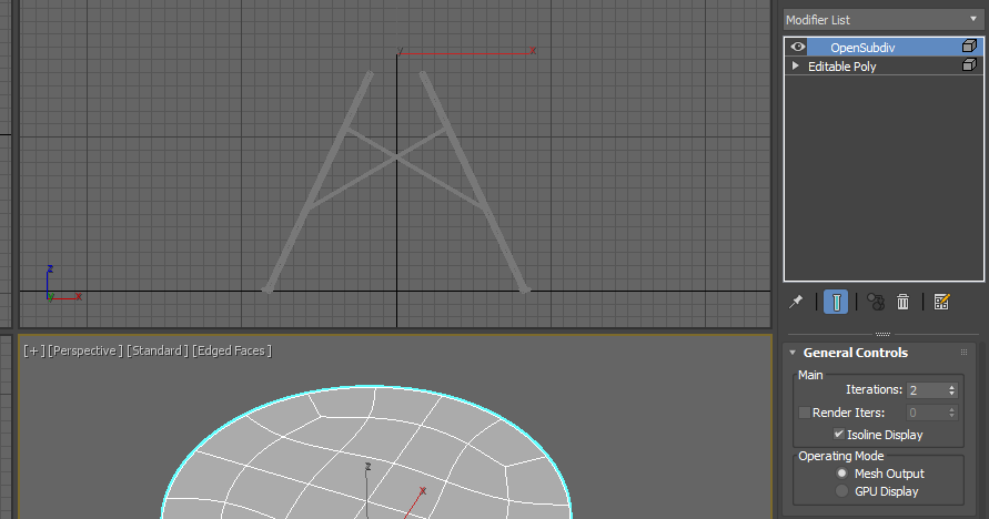 3dmod: (chap 8.3) Adding OpenSubdiv Modifier