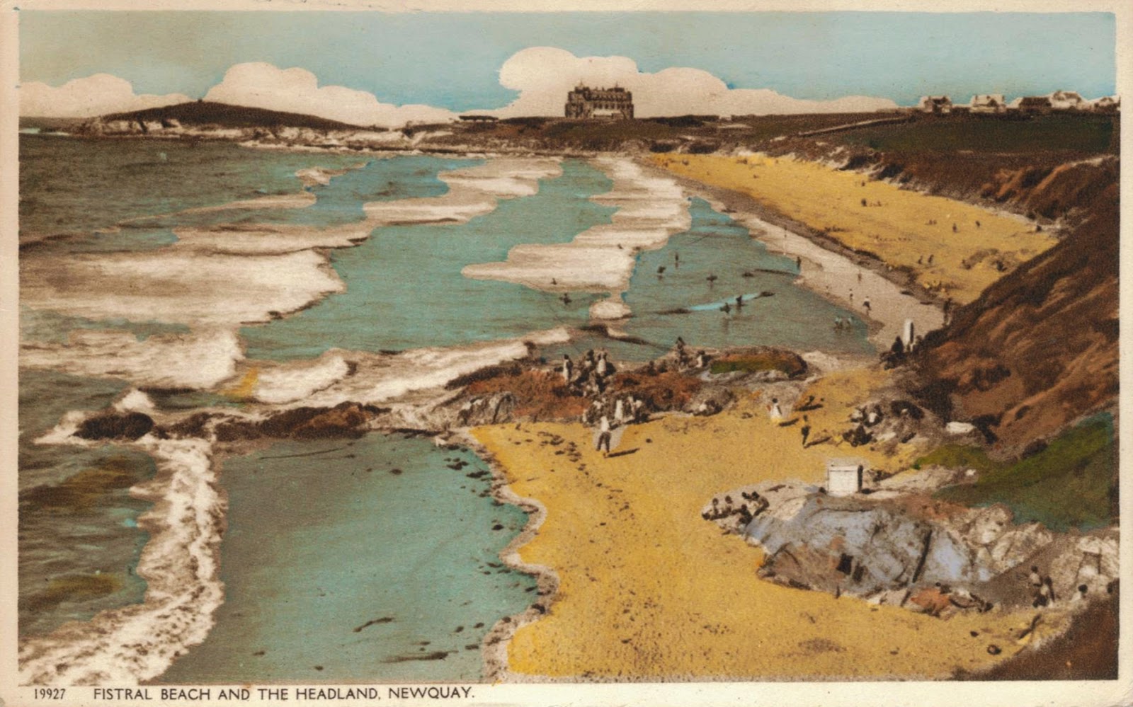 Postcards and Viewcards: 1950s Postcard Of Fistral Beach, Newquay ...