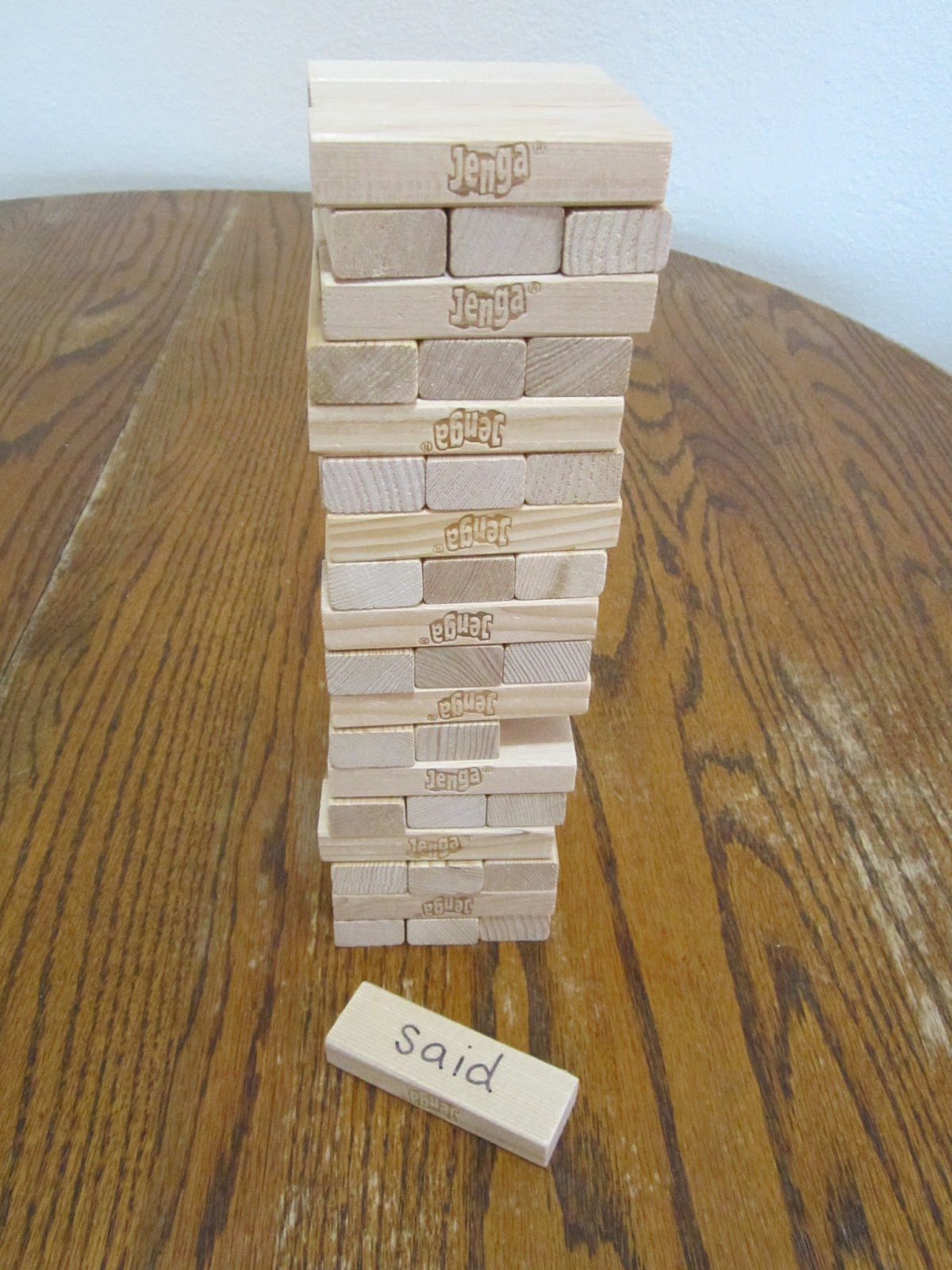 The Popcorn Reader: Sight Word Jenga: Idea #129