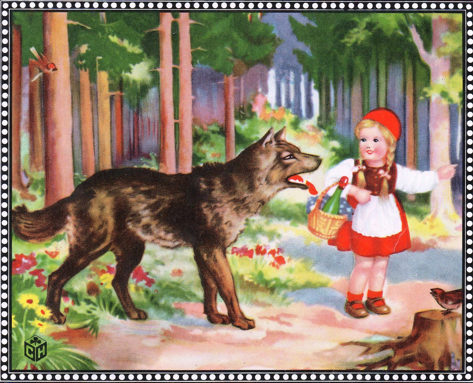 Maximum Embellishment: LITTLE RED RIDING HOOD - VINTAGE IMAGE (2 of 6)