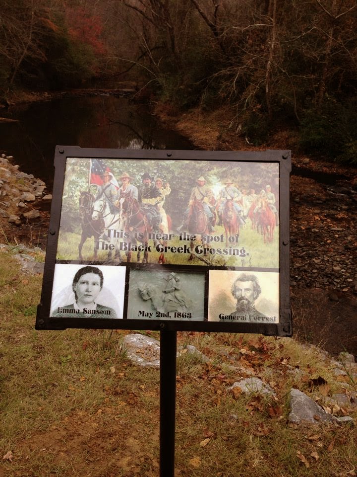 Alabama Flaggers Blog: Emma Sansom and General Forrest Black Creek ...