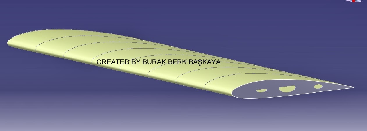 3D Design: NACA 2412 Kanat Profili ( NACA 2412 Airfoil )
