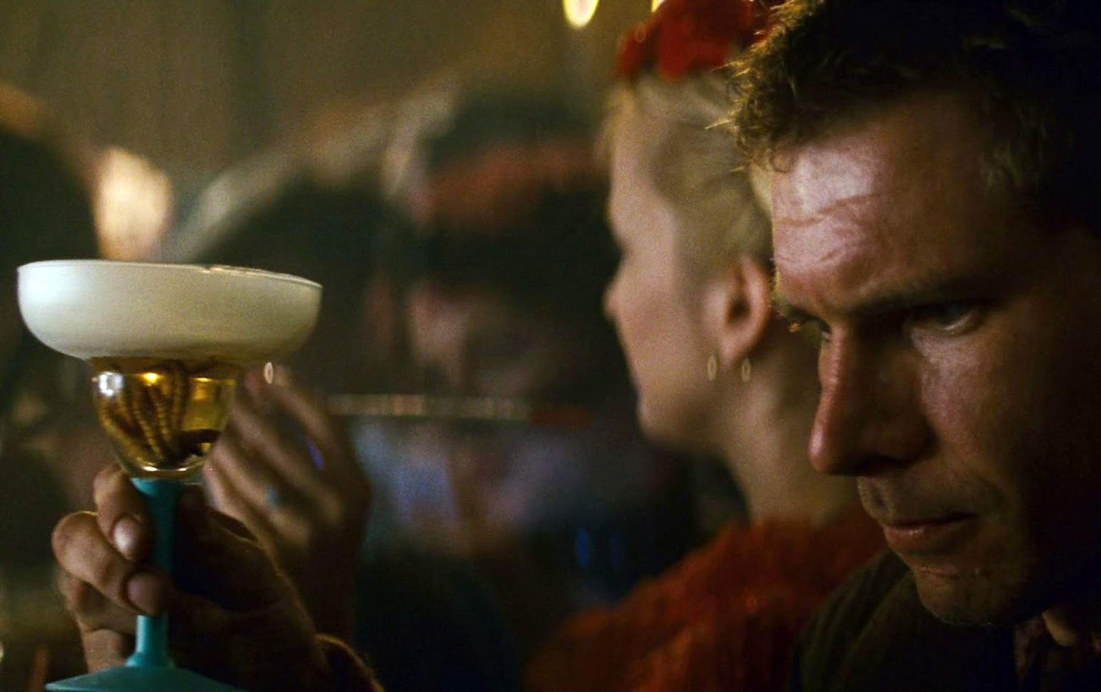 Deckard's Blade Runner Snake Pit Margarita glass and umbrella