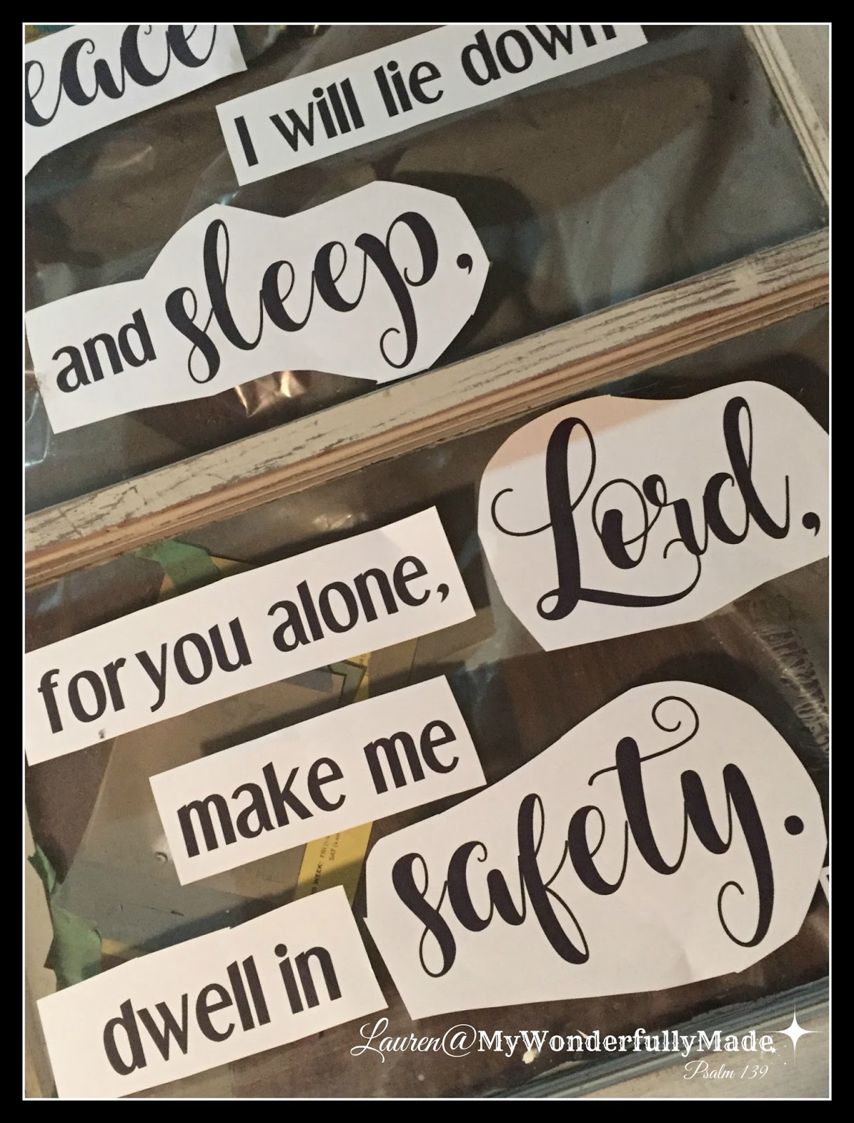 "Wonderfully Made": How to Write or Paint on Glass / Old Window