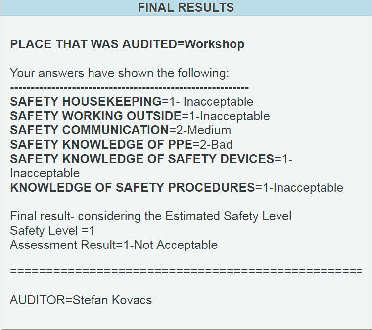 Safety (in) Knowledge: 2017