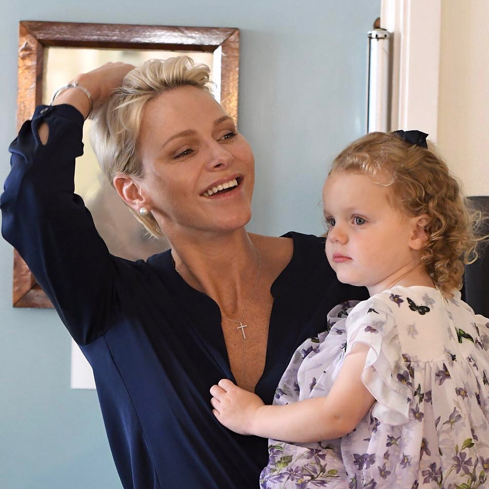 Royal Family Around the World: Princess Charlene of Monaco and her two ...