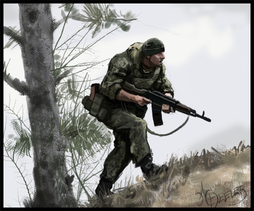 Patrick Wheeler's Art Corner: Russian Soldier Studies
