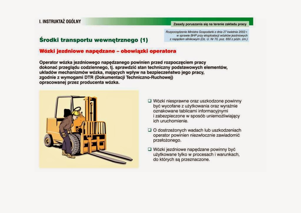 Szkolenie wstępne BHP: 35 Zasady poruszania się po terenie zakładu